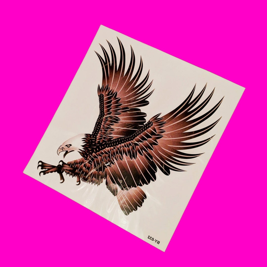 Metal Greyscale Eagle Black and White Gothic Glam Flash Classic ...