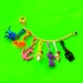 Chain 80s Repop Plastic Colourful Charm Necklace Choker Bracelet ...