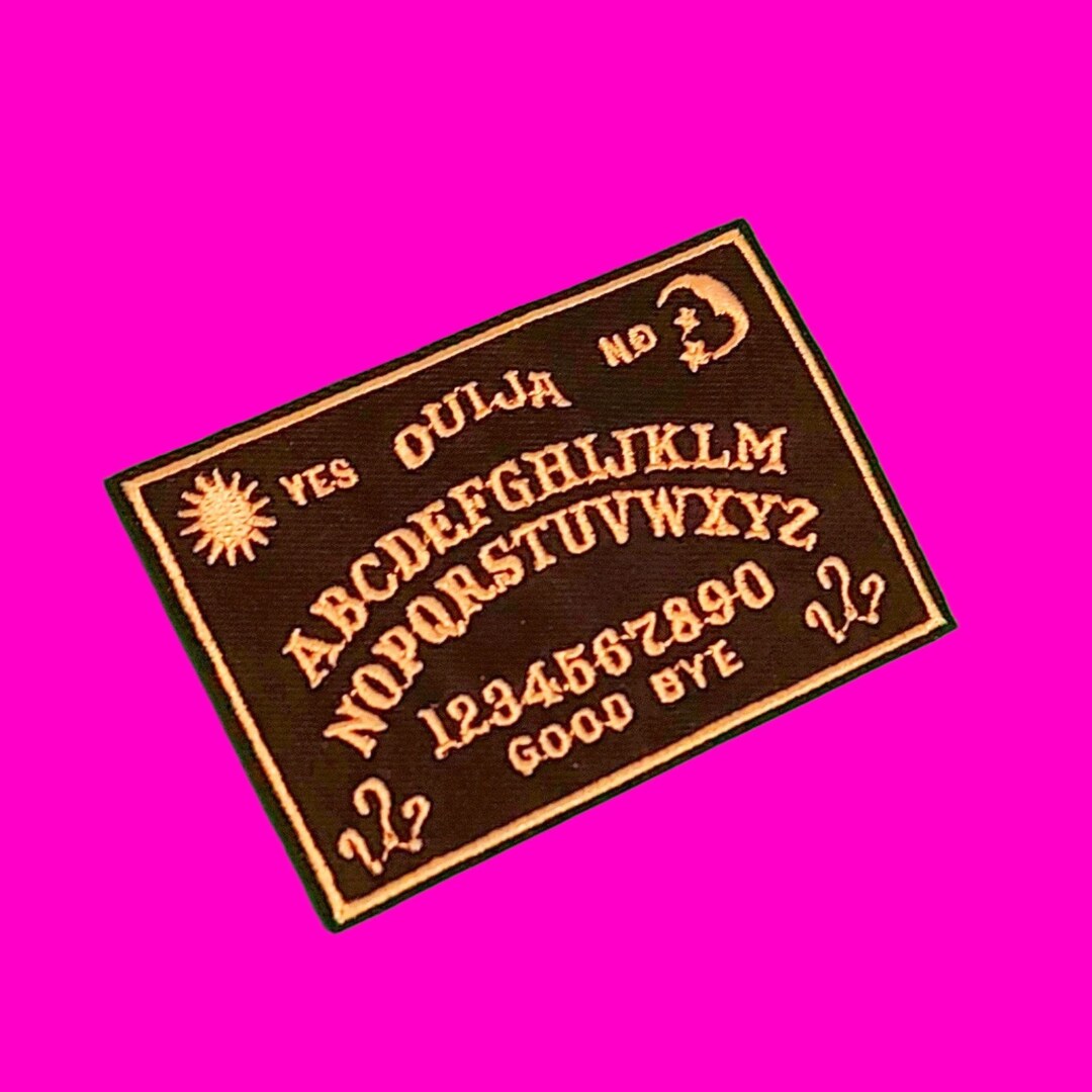 BACK IN STOCK Ouija Board Planchette Skulls Black White Shimmer Goth ...