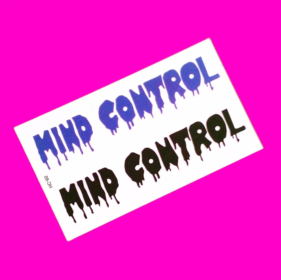 Mind Control Bleeding Letters Classic Contemporary Words Text Repeat ...