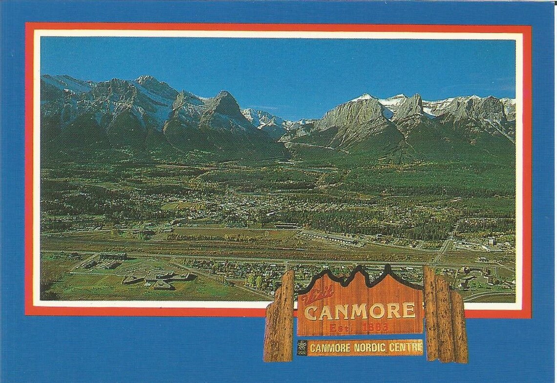 Alberta Vintage 1990s Postcard Canmore Canada Nordic Centre - Etsy