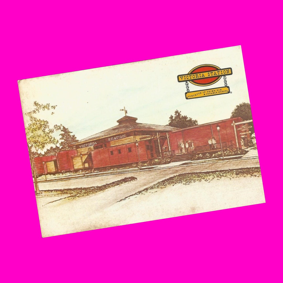 Victoria Station Restaurants Prime Rib Railway Stagecoach Advertising ...