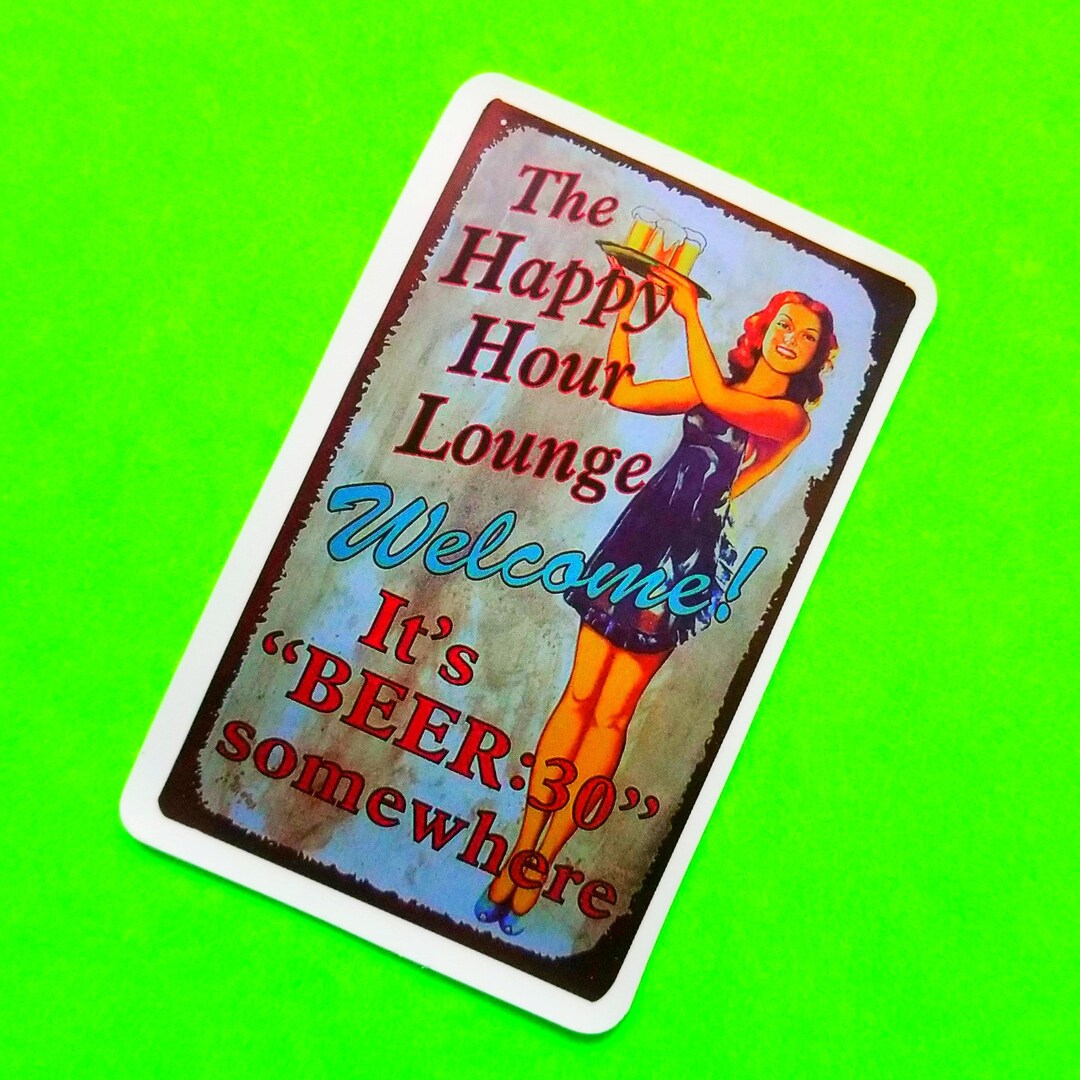 Happy Hour Lounge Beer Time Pinup Girl Waitress Welcome - Etsy