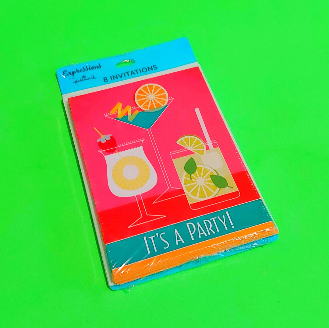 Cocktail It's a Party Invitations Mixology Patio Fruity - Etsy