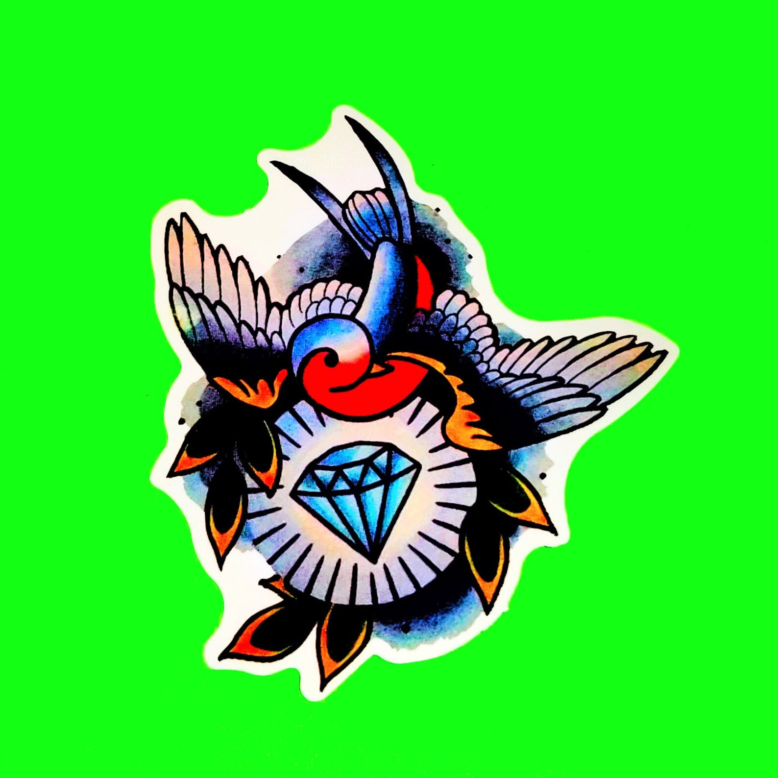Birds Old School Traditional Tattoo Flash Tanager Toucan - Etsy Canada