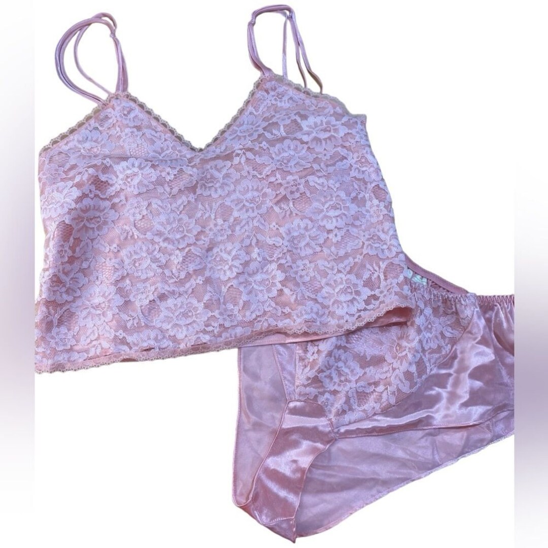 Vintage Gold Crown Label Victorias Secret Two Piece Set - Etsy