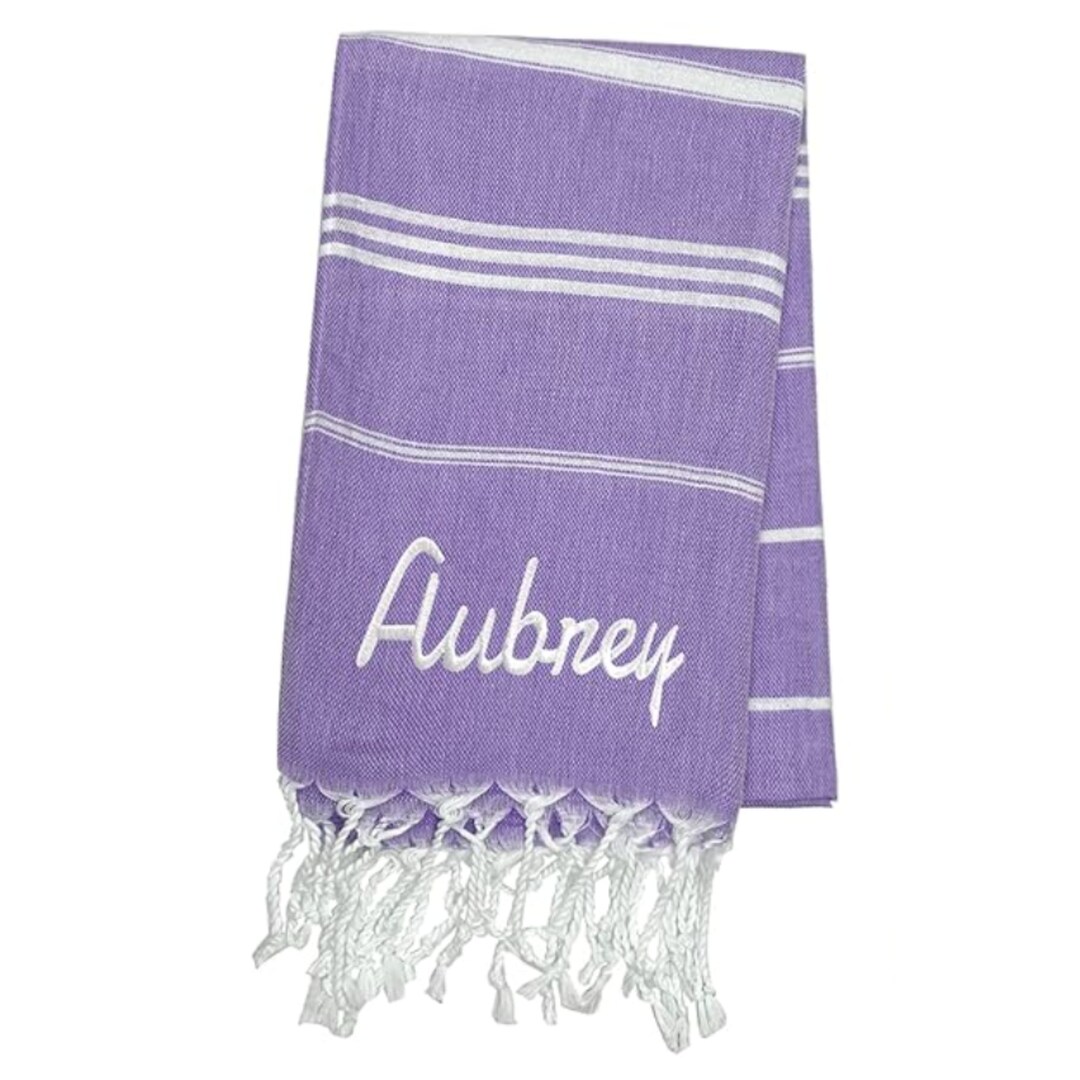 Custom Embroidered Turkish Pool Beach Towels, Custom Towel, Embroidered ...