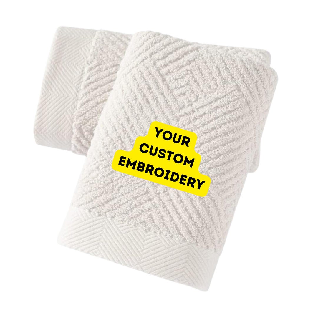 Custom Embroidered Hand Towels, Custom Towel, Embroidered Towels, Towel ...