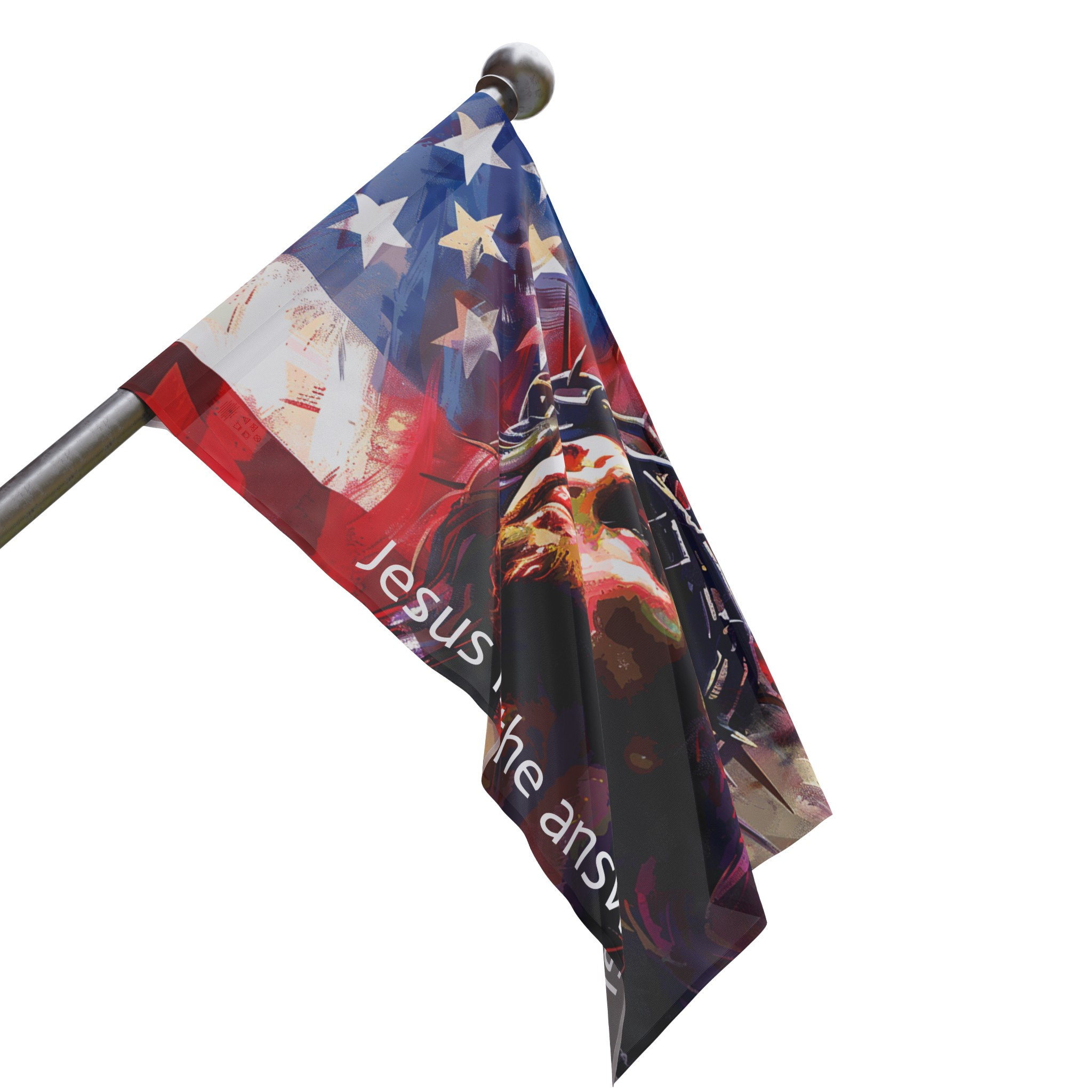 American Flag, Flag, Flag With Jesus, Patriot Jesus American Flag - Etsy