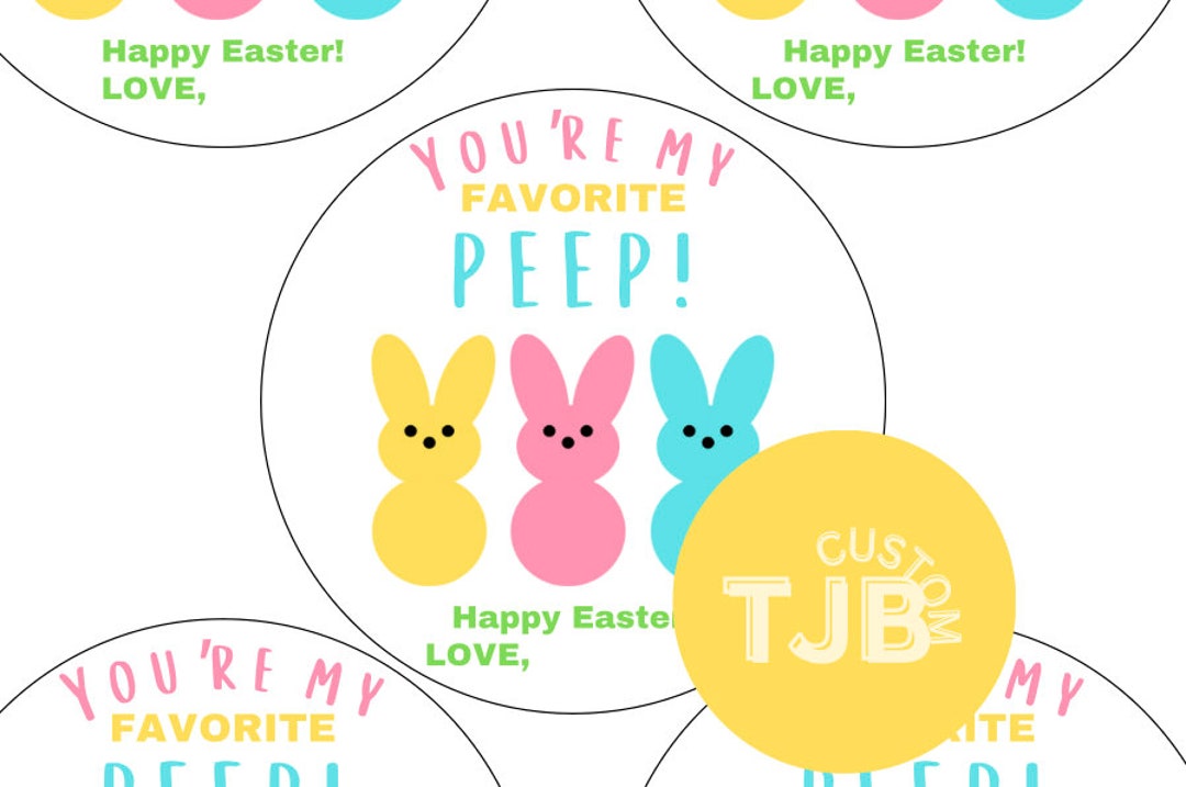 Peep Gift Tags *printable* - Etsy