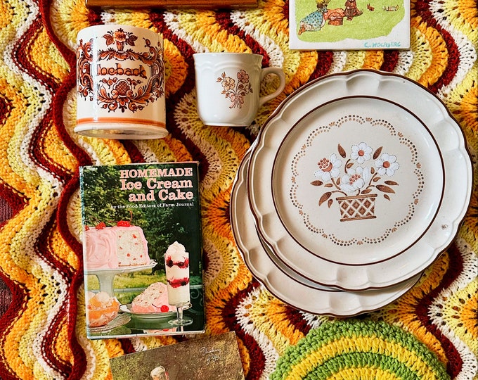 1970s Personalized Vintage Gift Set • Home Decor • 70s Countryware ...