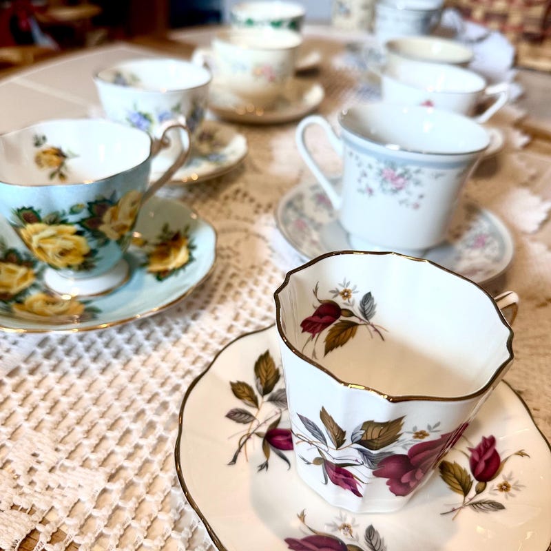 Vintage Tea Cups - Etsy