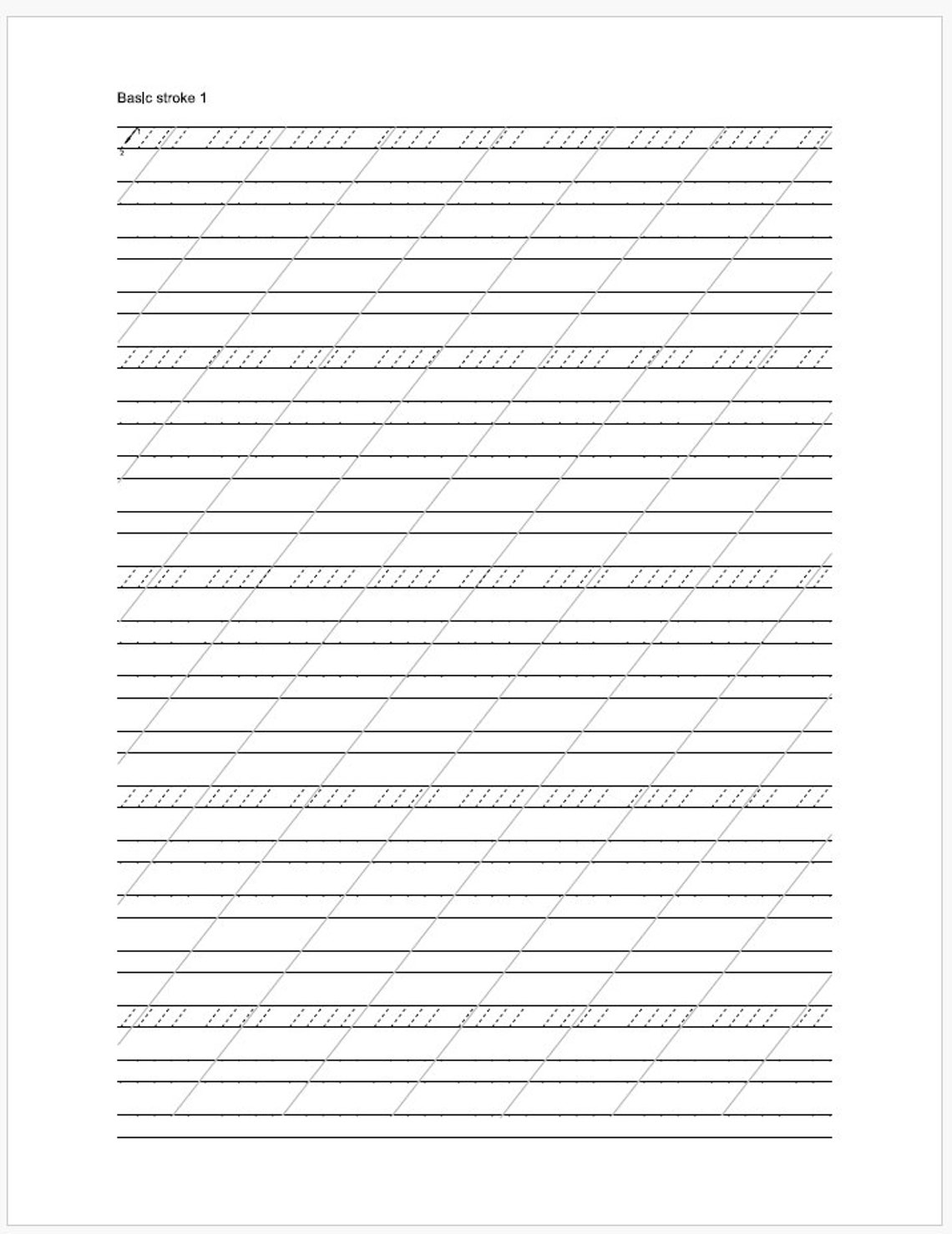 Printable Cursive Worksheets | for Business Adapted Handwriting (lesson ...