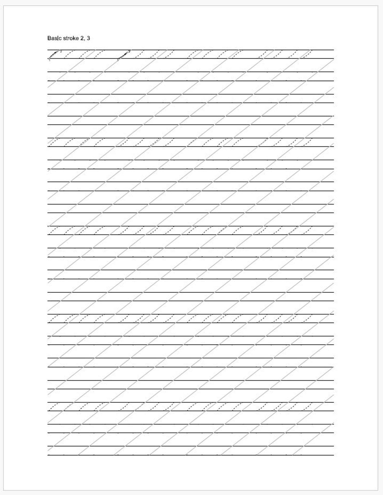 Printable Cursive Worksheets | for Business Adapted Handwriting (lesson ...