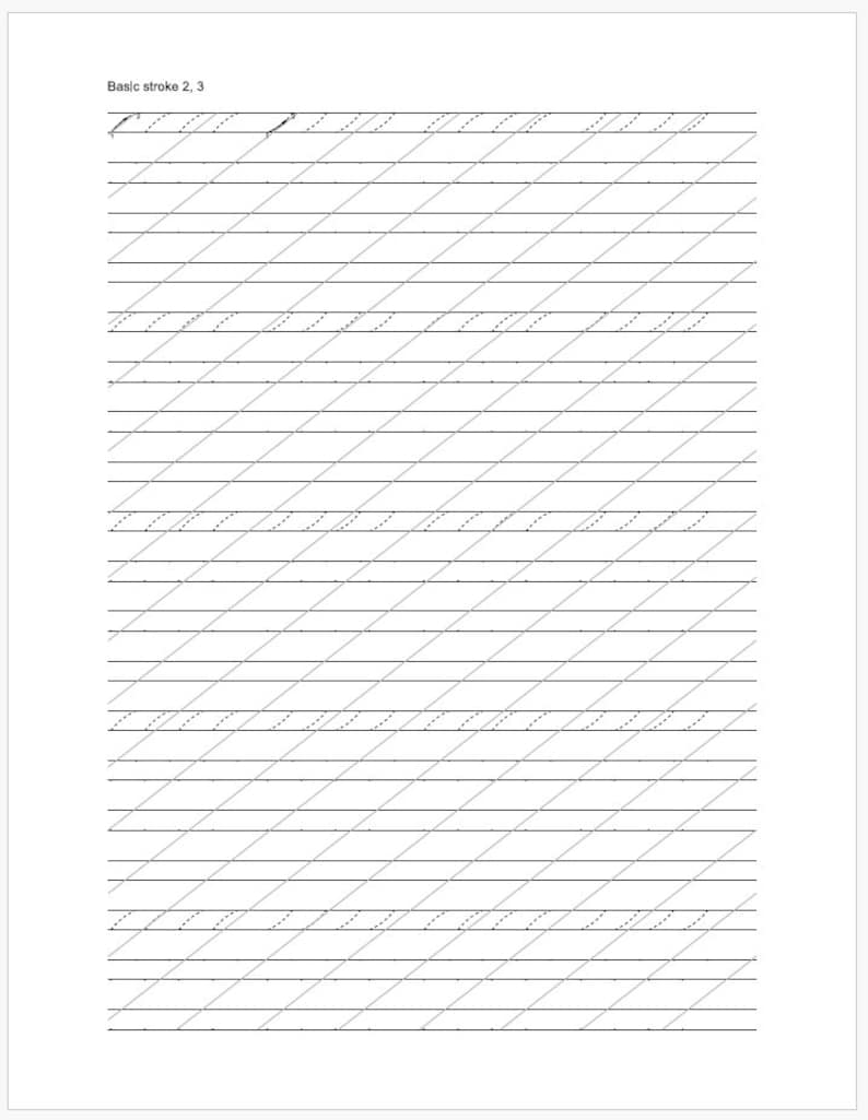 Printable Cursive Worksheets for Business Adapted Handwriting lesson 1 ...