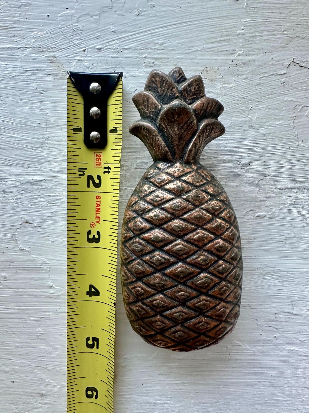 Large Vintage Copper Hawaiian Pineapple Drawer Pull or Cabinet Knob ...