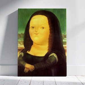 Botero Wall Art, Fat Mona Lisa by Fernando Botero Canvas Art, Premium ...