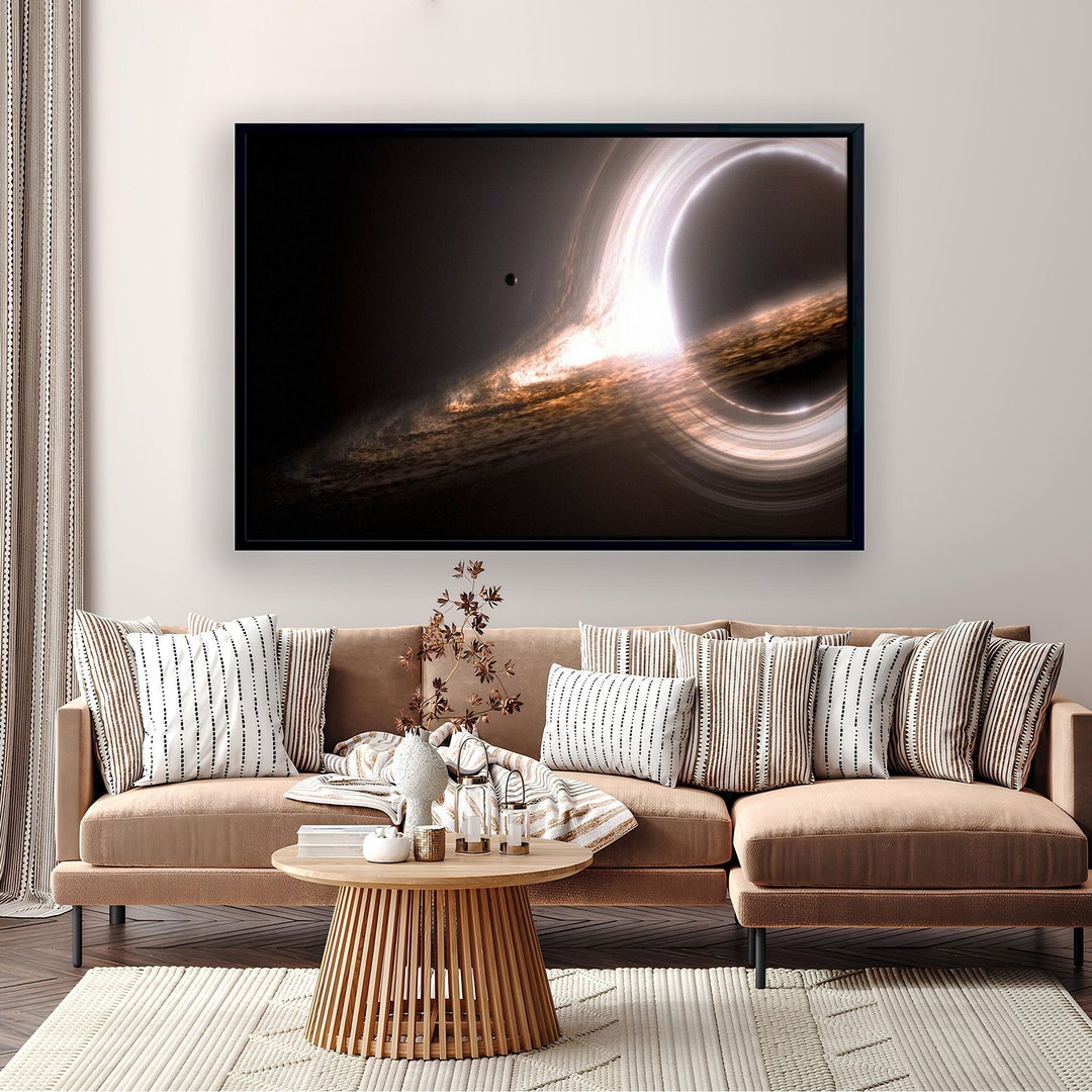 Black Hole Canvas, Space Poster, Space Telescope Images, Black Hole Wall Decor, Space Canvas ...