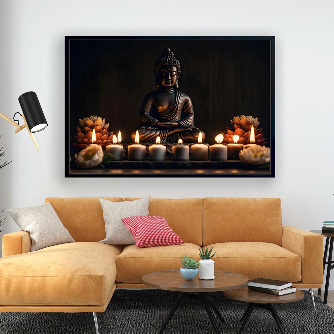 Buddha Canvas Wall Art, Buddha Poster Print, Buddha Wall Art, Buddha ...