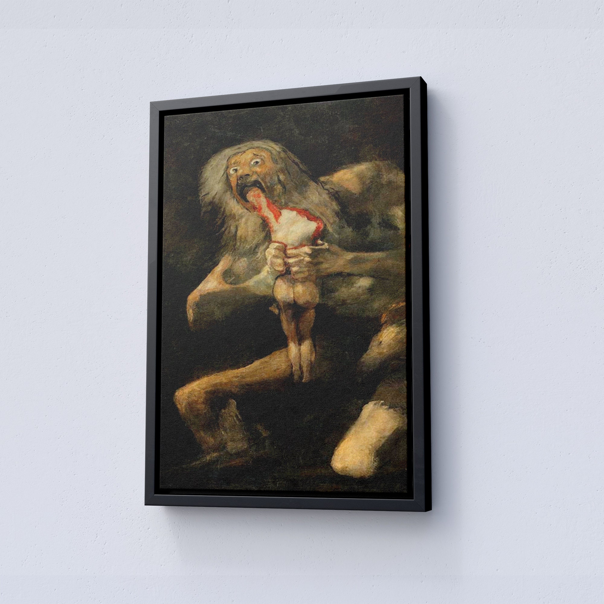 Saturn Devouring His Son Canvas Painting, Saturn Devouring His Son ...