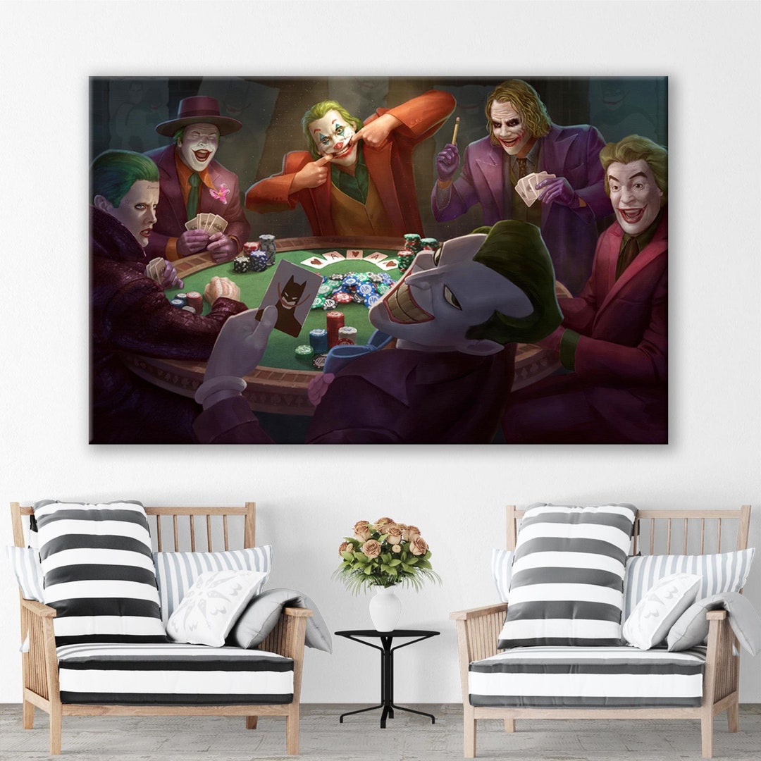 Famous Poker Table Poster/canvas, Poker Canvas Painting, Poker Wall Art ...