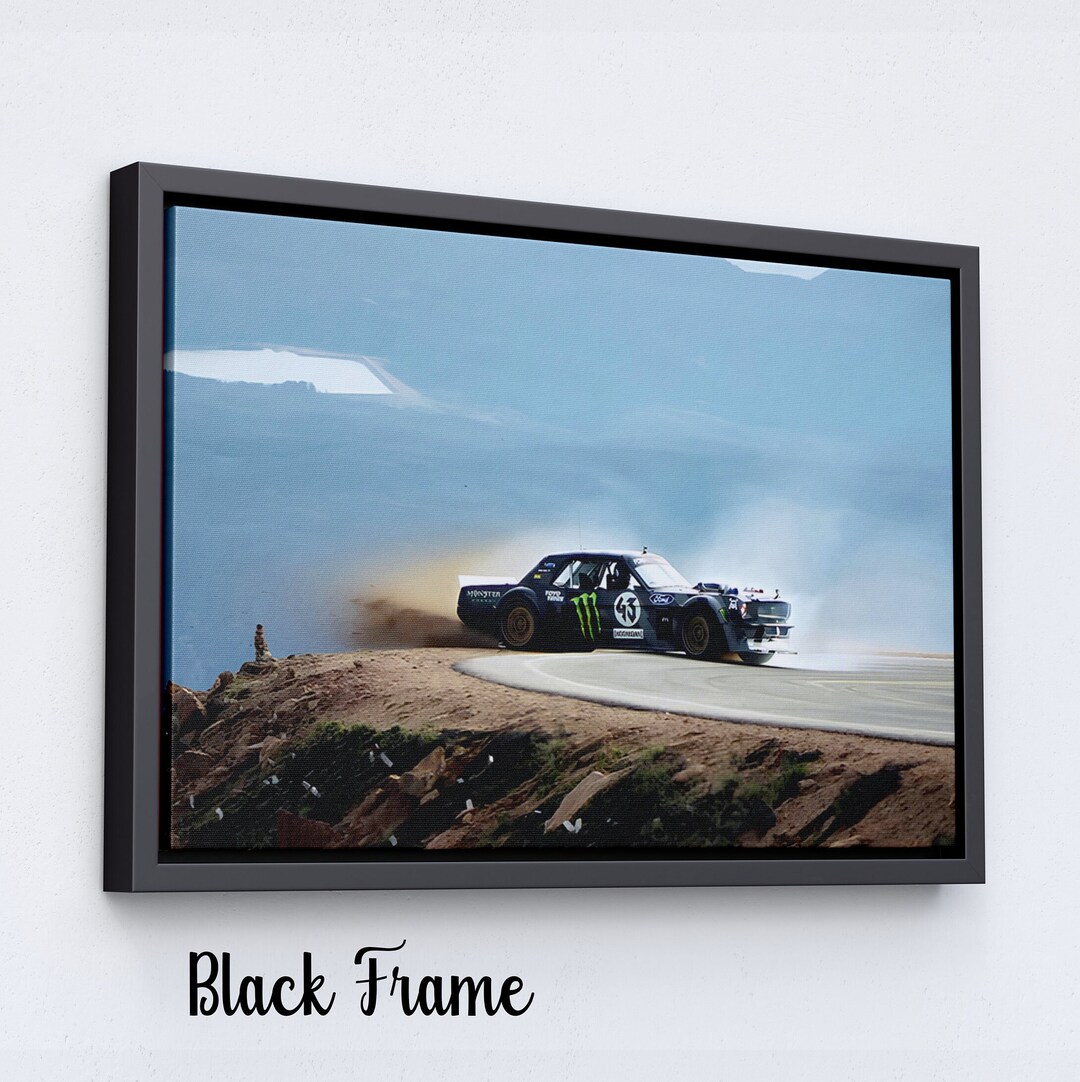 Ken Block Canvas, Ken Block Poster Wall Art, Risk It All, Motorsports Drivers Canvas Gift ...