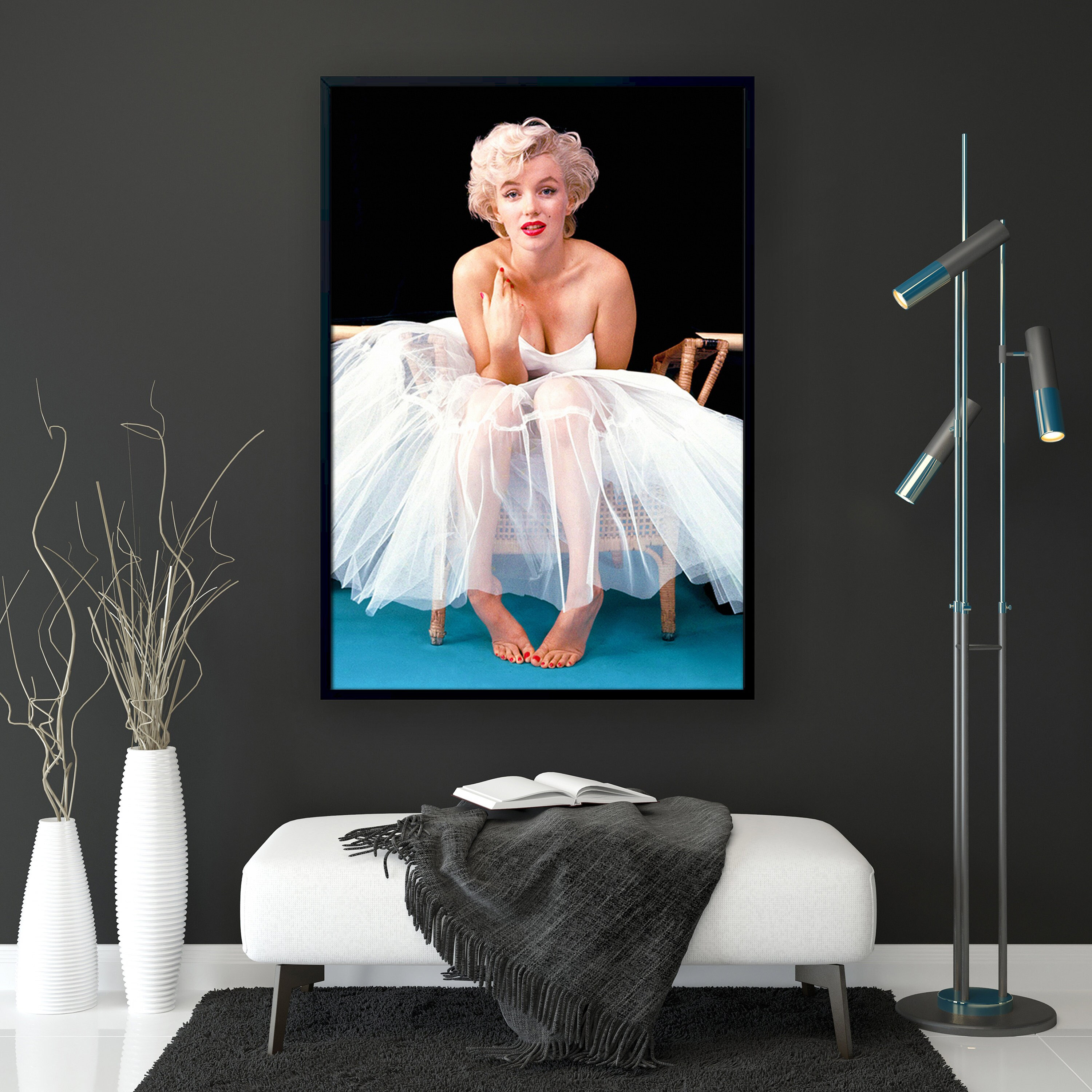 Marilyn Monroe Posters, Marilyn Monroe Canvas, Monroe Gift, Marilyn Wall Art, Handmade Canvas ...