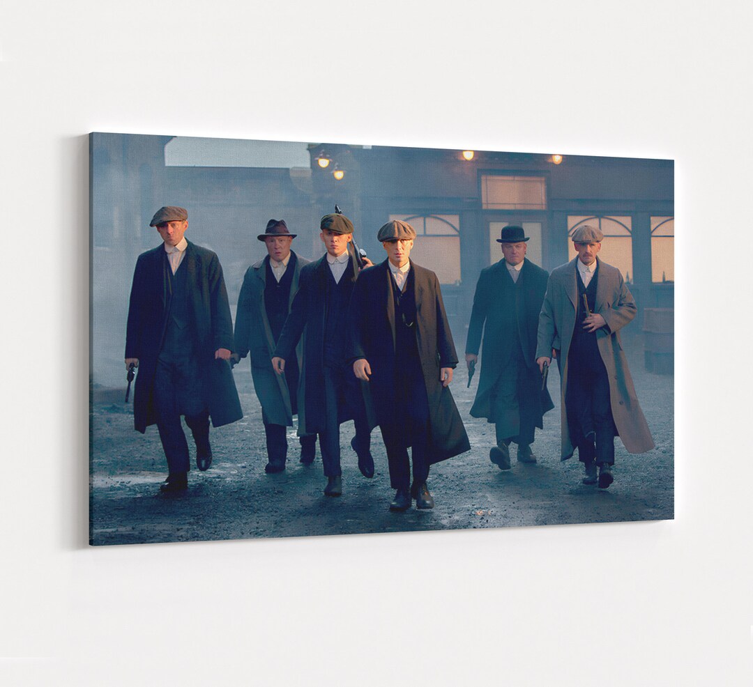 Peaky Blinders Family Canvas Painting, Thomas Shelby Wall Art, Best ...