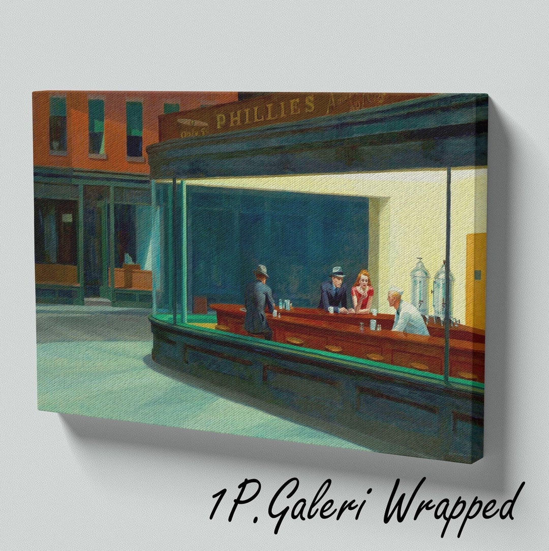 Edward Hopper Prints, Edward Hopper Canvas, Nighthawk by Edward Hopper ...