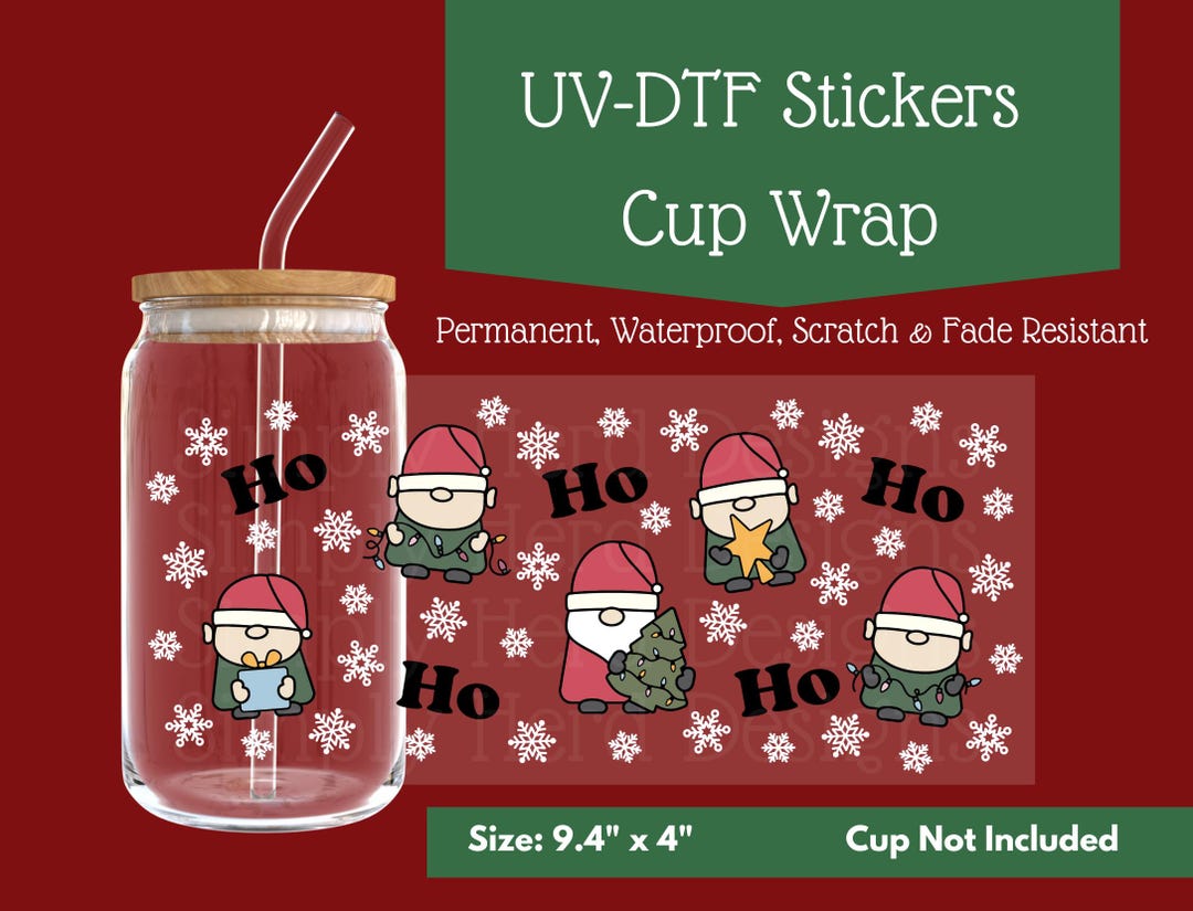 Ho Ho Ho Santa Christmas UV-DTF Sticker - Etsy