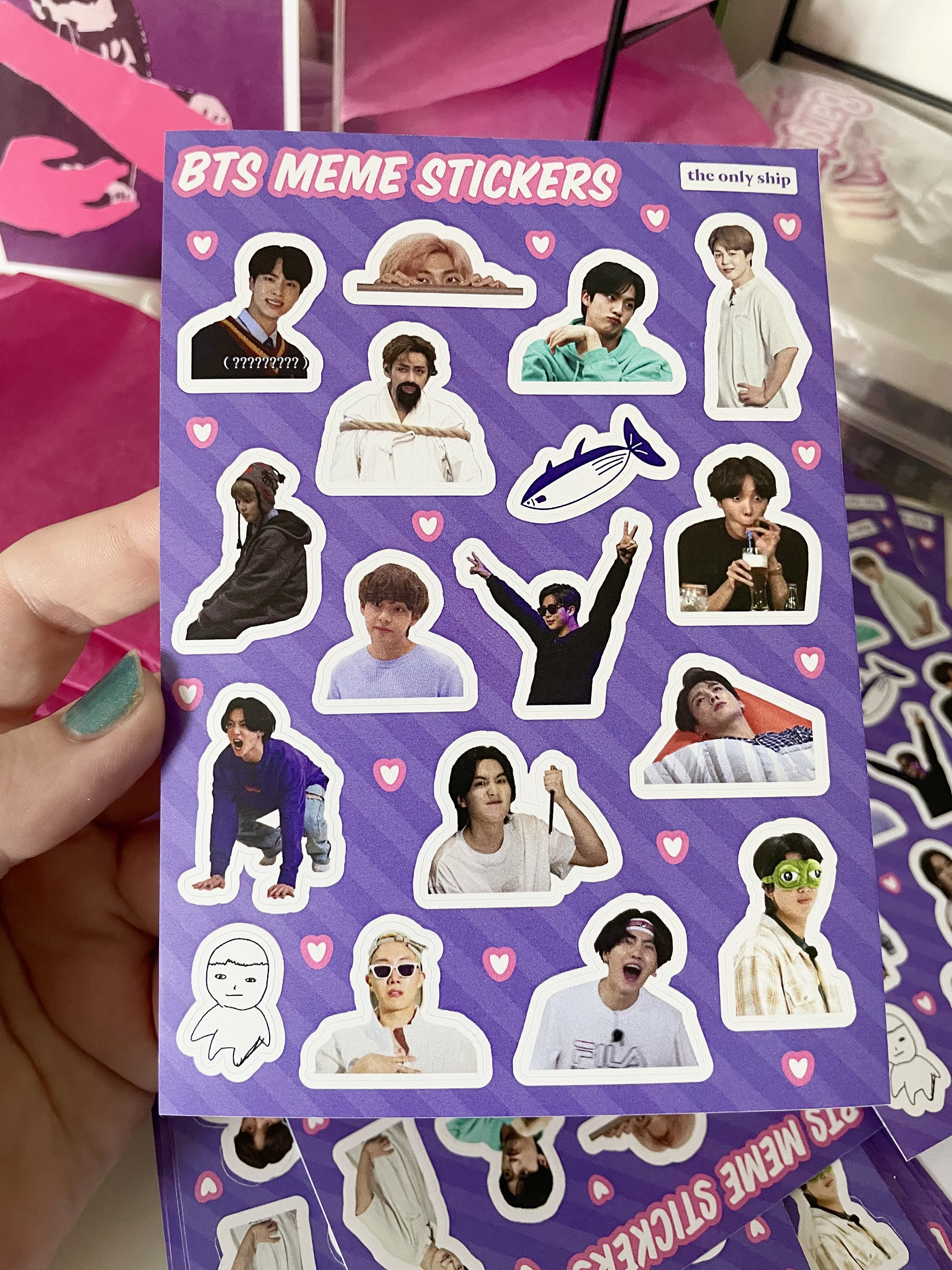 BTS MEME STICKERS Sticker Sheet - Etsy