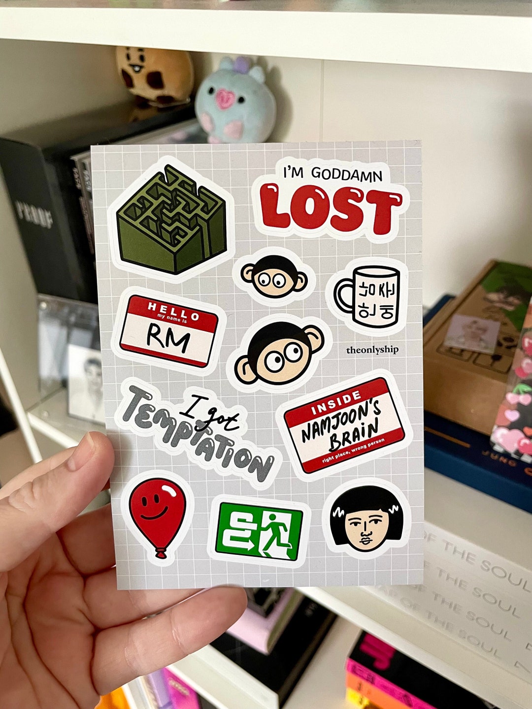 BTS RM LOST Sticker Sheet - Etsy