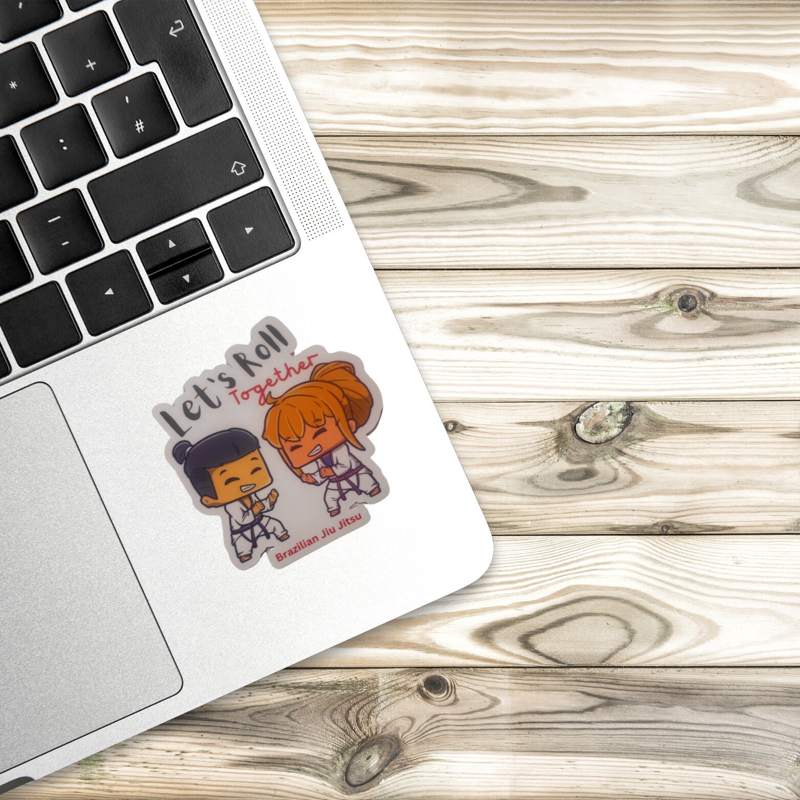 Let's Roll Kids Jiu Jitsu Sticker Glossy Water Proof Vinyl Stickers Die ...