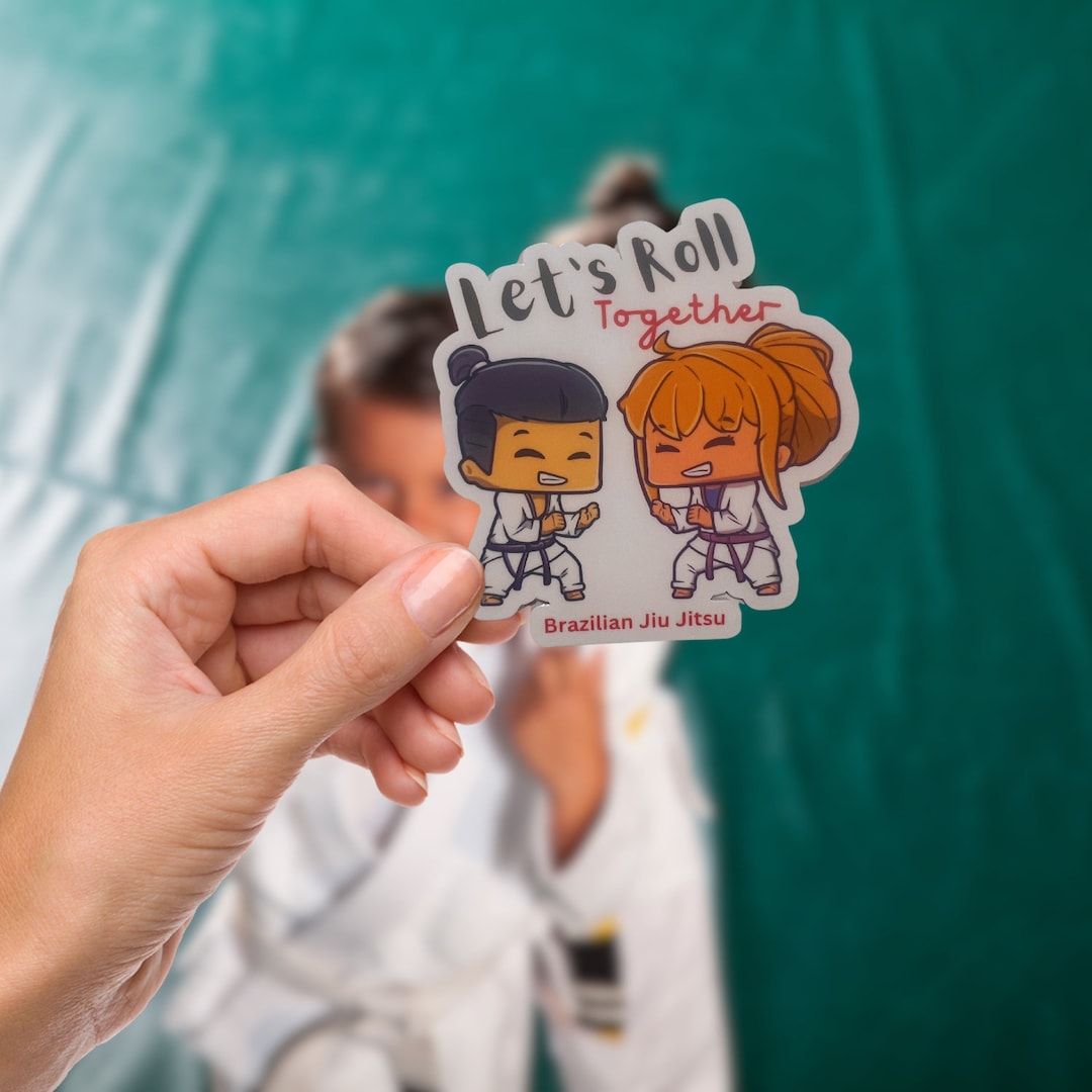 Let's Roll Kids Jiu Jitsu Sticker Glossy Water Proof Vinyl Stickers Die ...