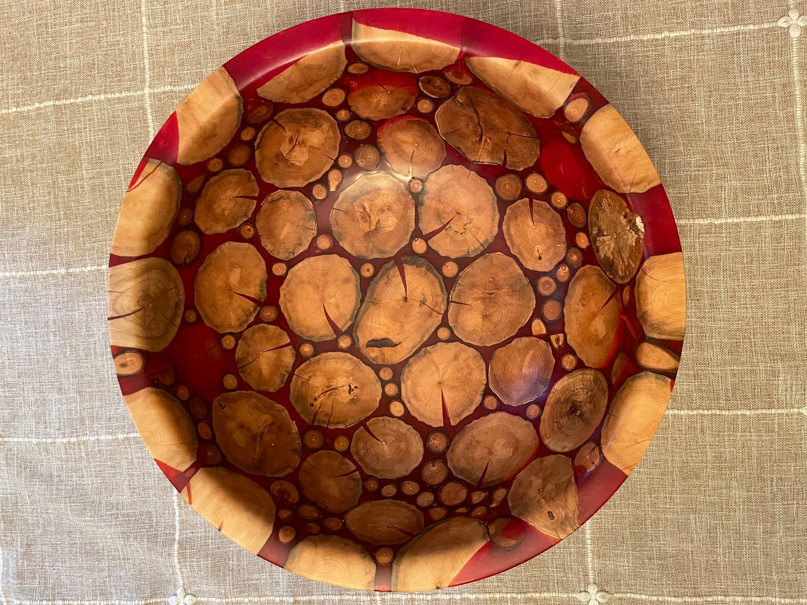 Handmade Large Wood and Epoxy Bowl - Etsy