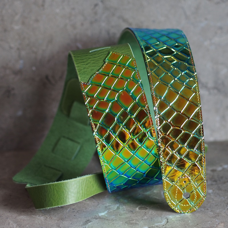 Green Croc Strap - Etsy