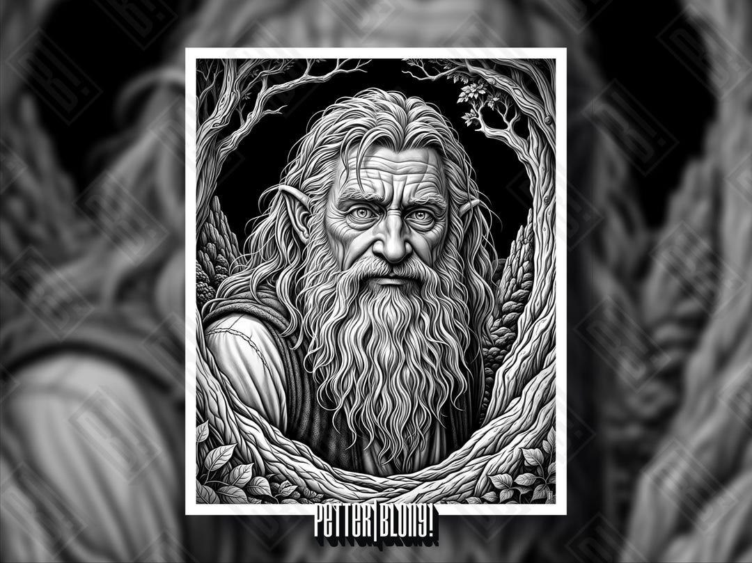 Sheet 05/30 Bilbo Baggins, the Hobbit Coloring Sheet Printable Digital ...