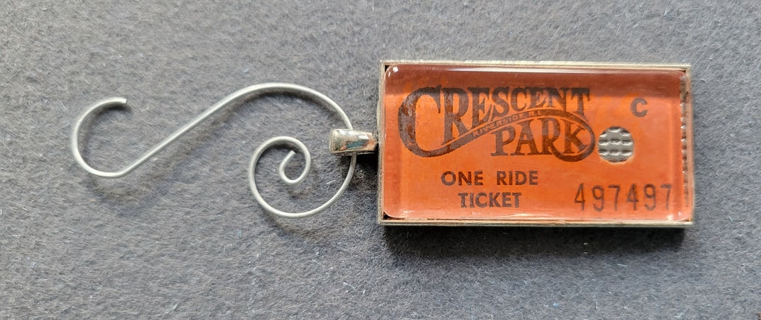 Crescent Park Ticket Tree Ornament - One Ride Ticket/orange - Etsy