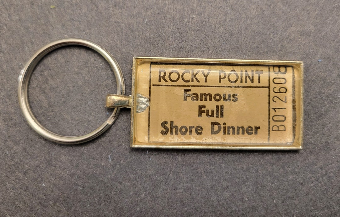 Rocky Point Park Ticket Keychain - Famous Full Shore Dinner/silver - Etsy