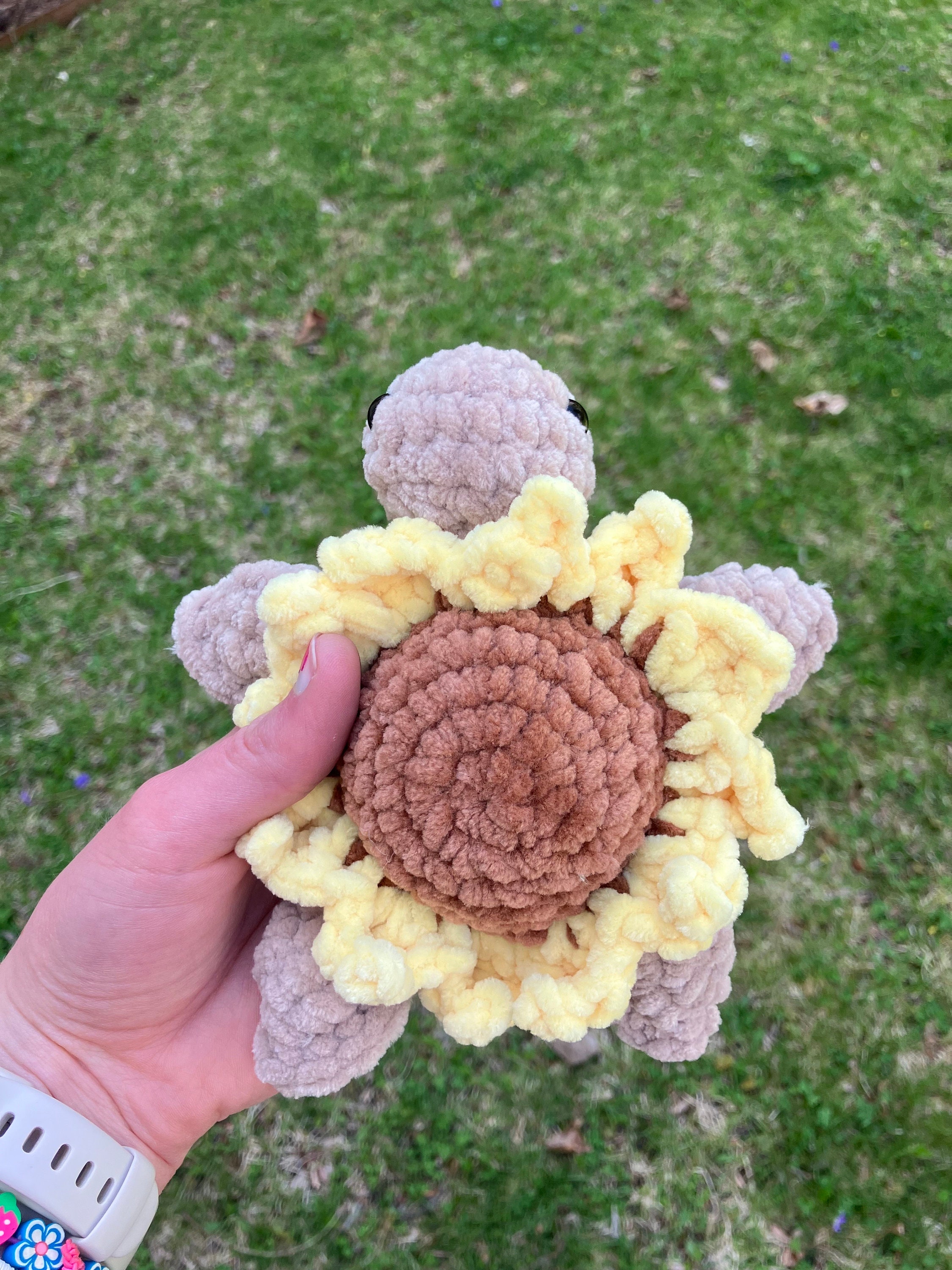 Mini Sunflower Turtle - Etsy