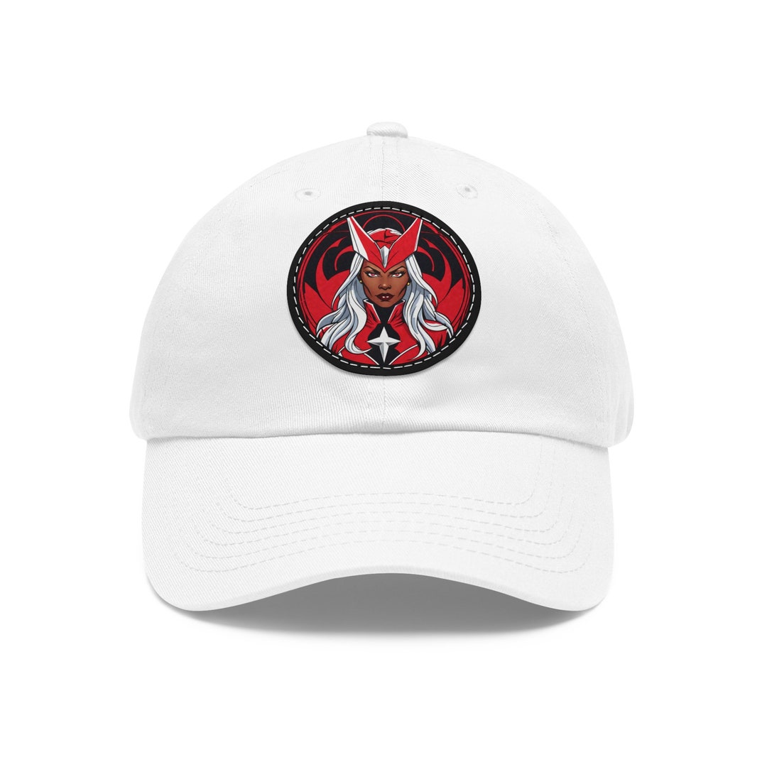 Marvel storm as the Scarlet Witch Dad Hat With Leather Patch - Etsy UK