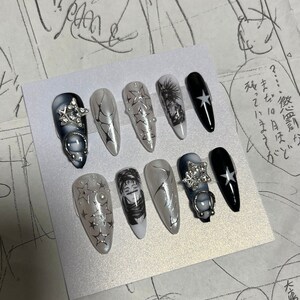 Choso Jjk Jujutsu Kaisen Anime Acubi Style Trendy Handmade Press on ...