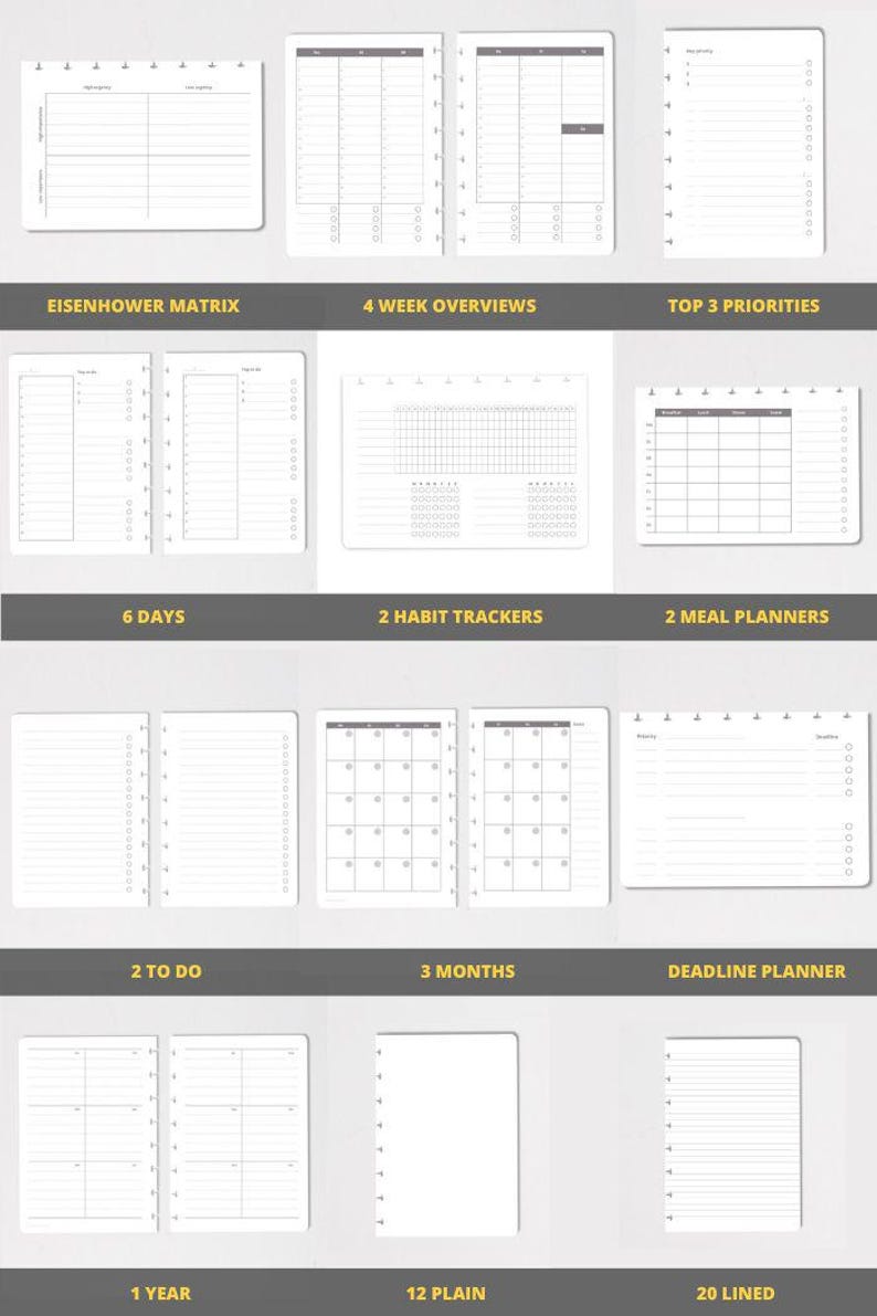 Reusable Priority Planner, Focus Planner With Whiteboard Pages, Made in ...