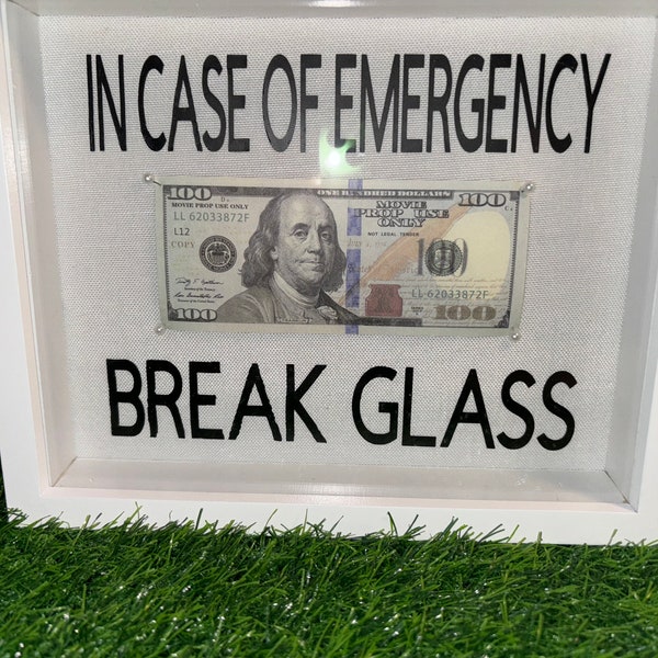 In Case of Emergency Break Glass - Etsy