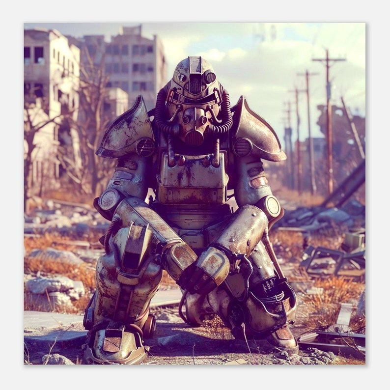 Fallout Poster, Power Armor, Fallout 4, Fallout Fan, Fallout Gift ...