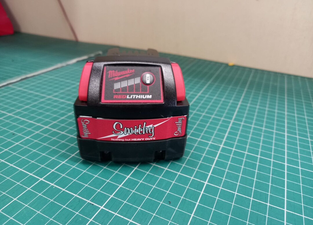 Power Tool Battery Identification Stickers, Name Tags, Personalised - Etsy