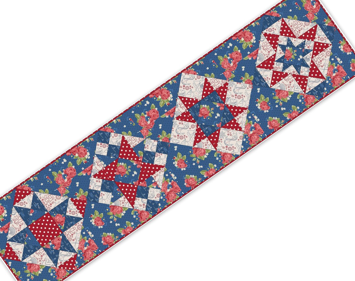 Summer Stars PDF Pattern for Table Runner Wall Hanging or - Etsy