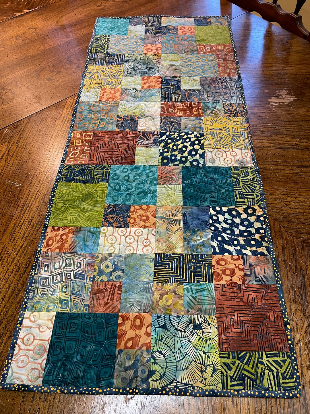 Cobblestones Charm Square Table Runner Pattern, Printed Version - Etsy