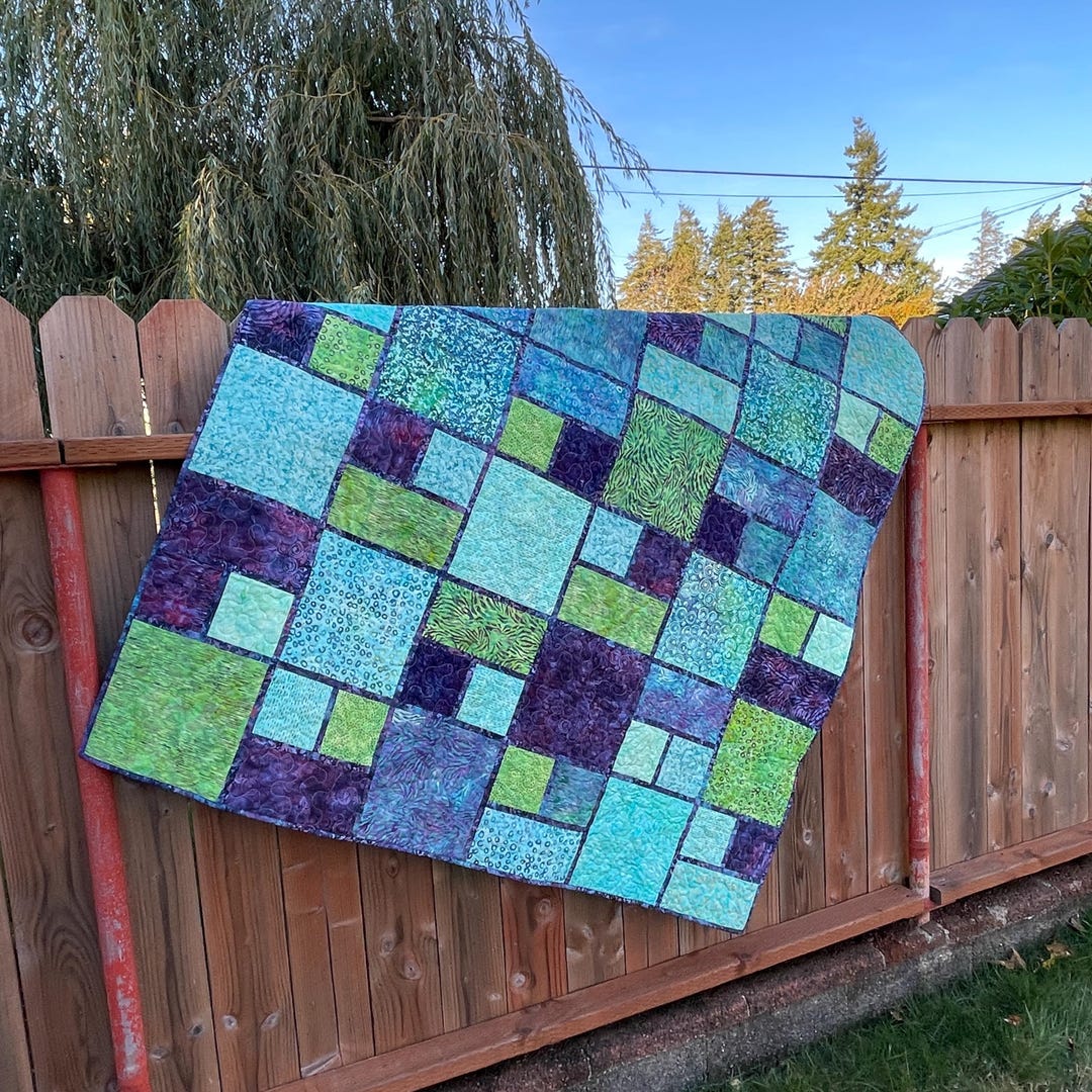 Quick and Easy Lap Quilt, Layer Cake and Beginner Friendly - Printed ...