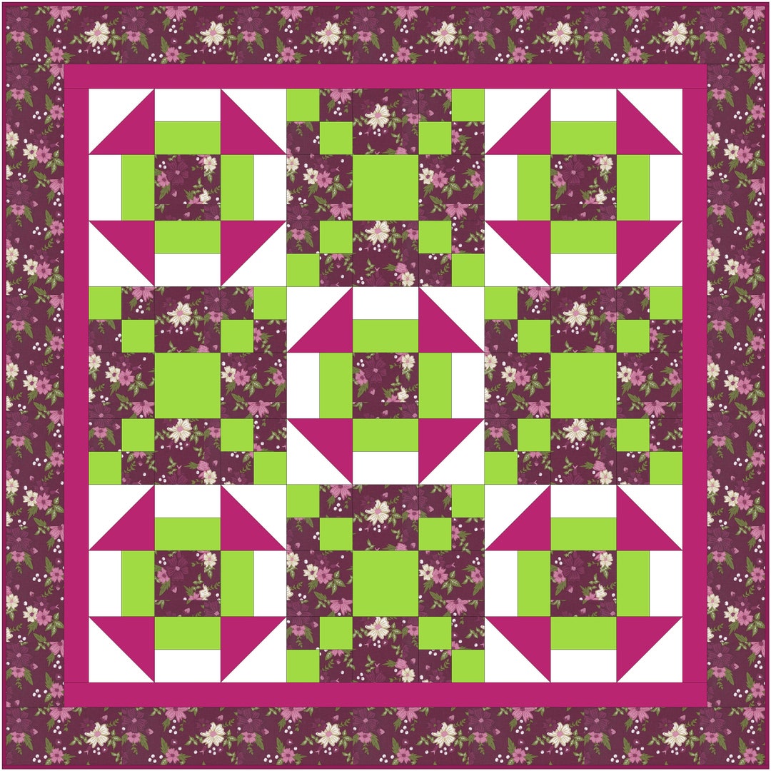 Happy Dance Quilt Pattern, Lap Quilt, Beginner Friendly (printed) - Etsy
